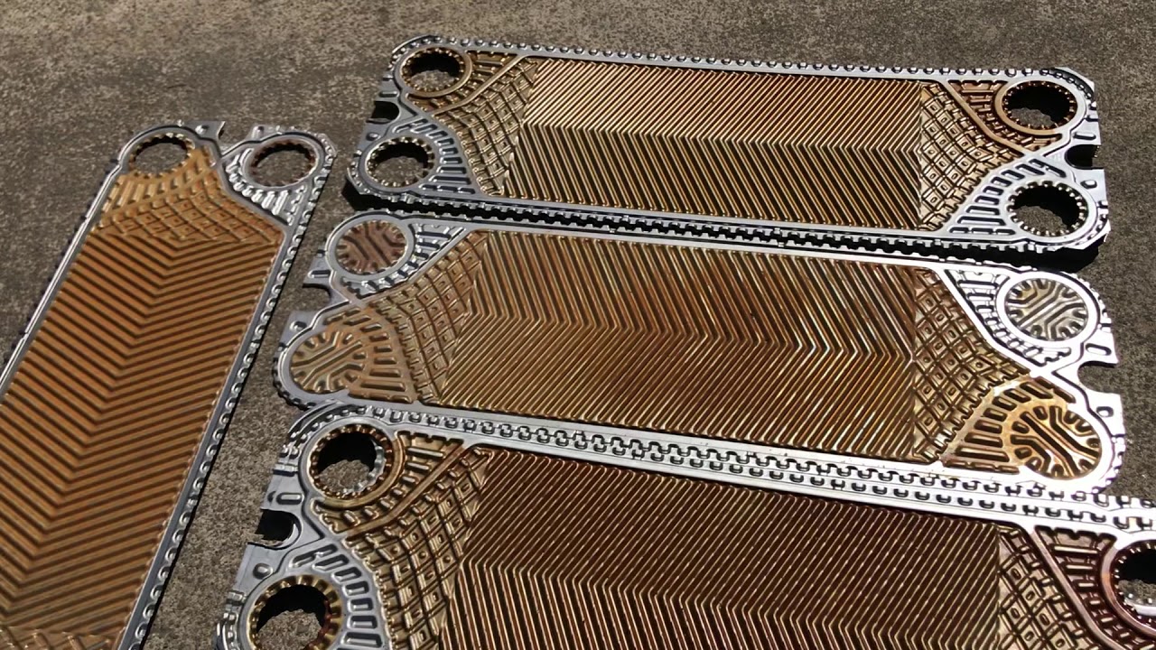 Stainless steel heat exchanger panels - YouTube