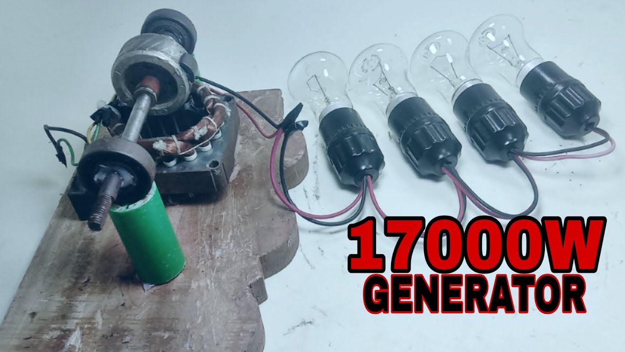 Self Running Machine 17000W 220V Electricity Energy Generator How To ...