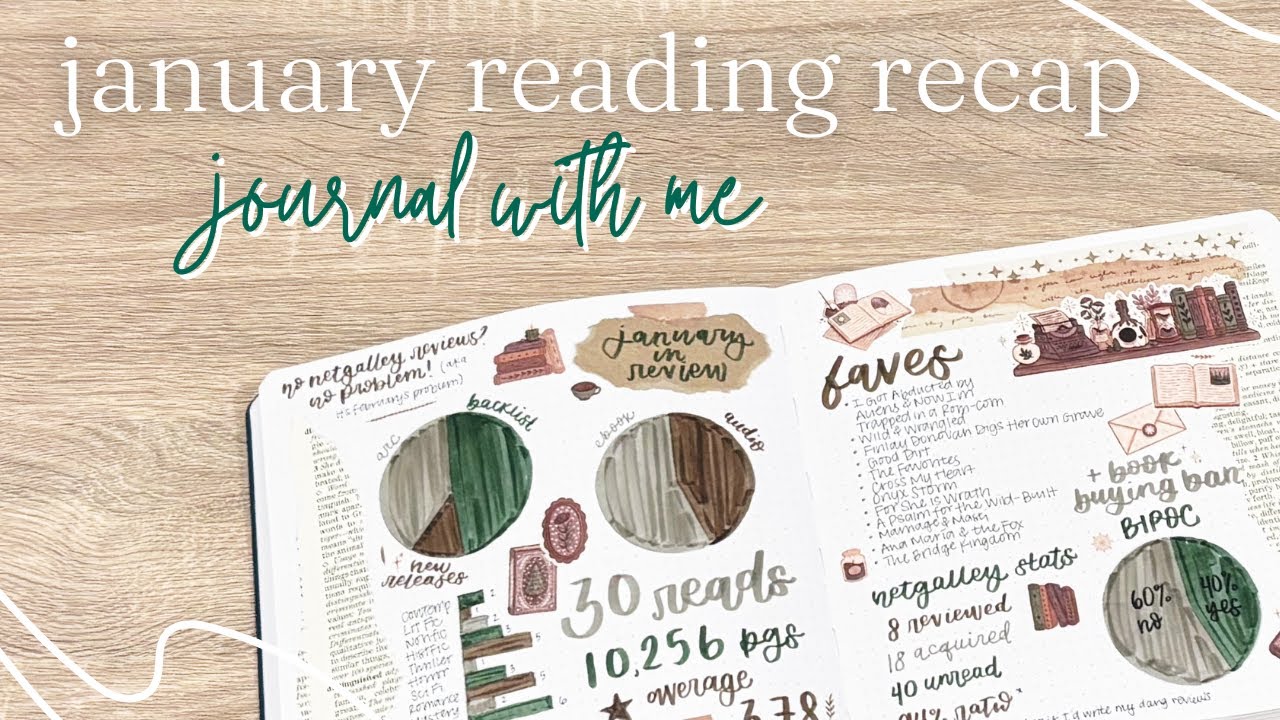january reading recap | journal with me - YouTube