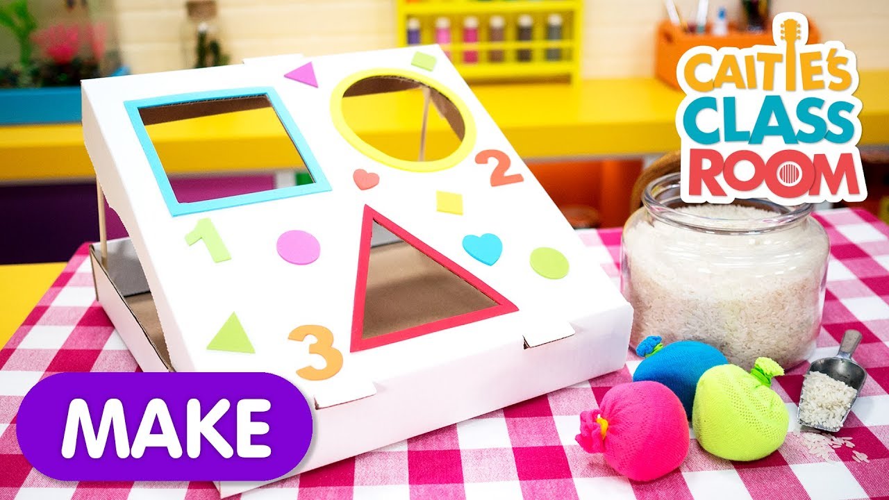 Pizza Box Bean Bag Toss | Caitie's Classroom | Craft for Kids - YouTube