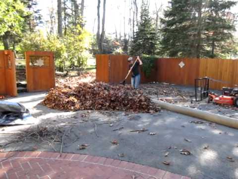 11HP Giant Vac Leaf Loader 25' hose/ Truck loader/ Leaf vac - YouTube