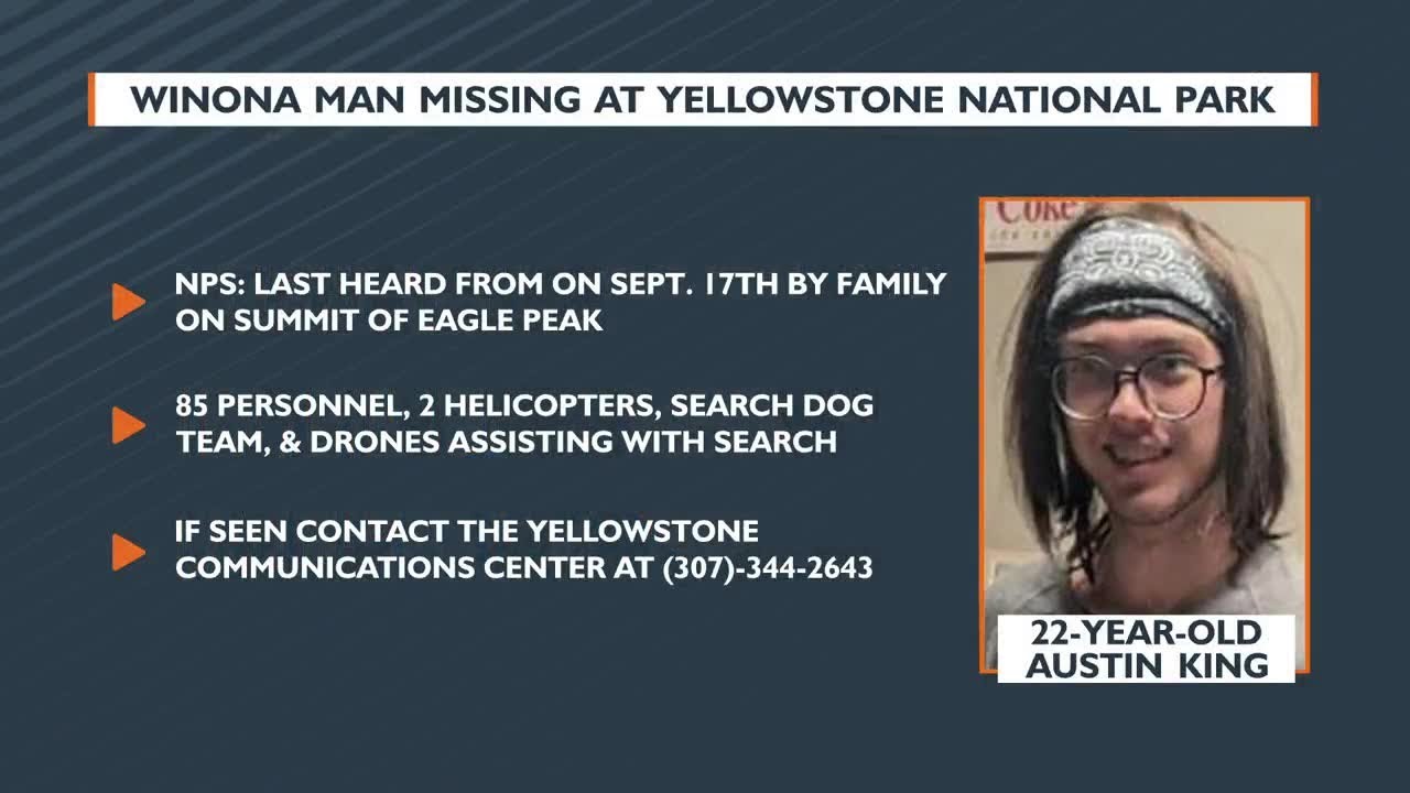 Winona man missing at Yellowstone National Park - YouTube