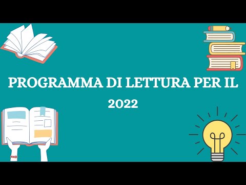 Programma di lettura per il 2022 - Il caffè letterario