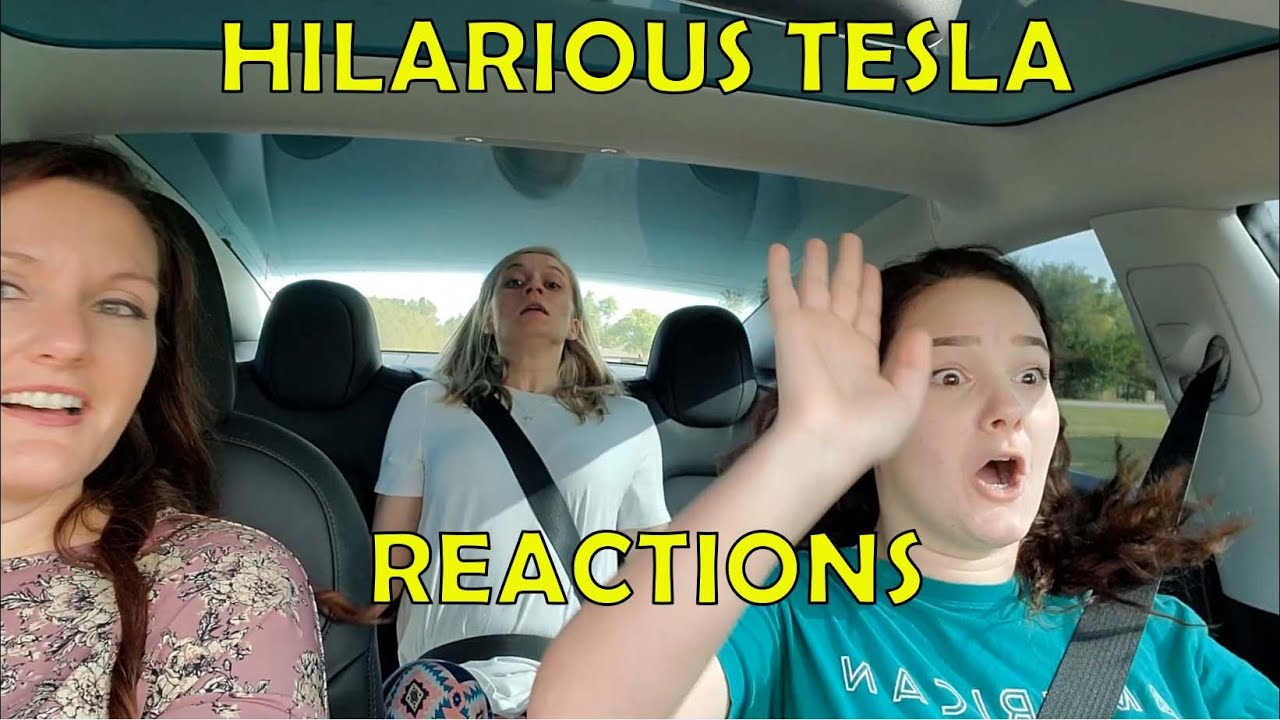 Try not to laugh at these Tesla reactions - YouTube