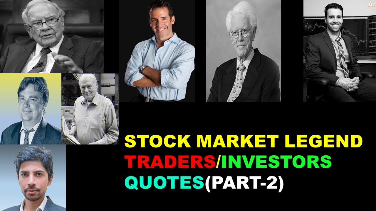 Legendary Stock Market Traders/Investors Quotes|| How to Invest In ...