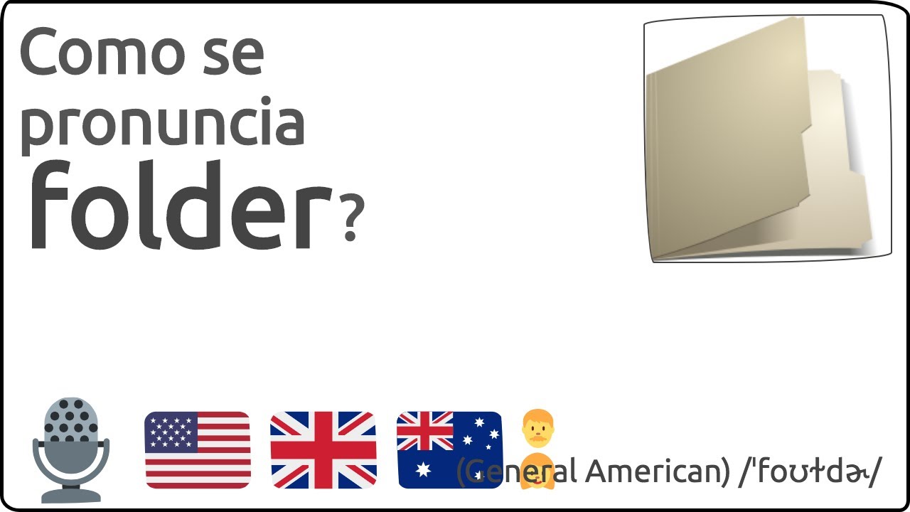 Como se pronuncia folder en ingles 🇺🇸 🇬🇧 🇦🇺 - YouTube