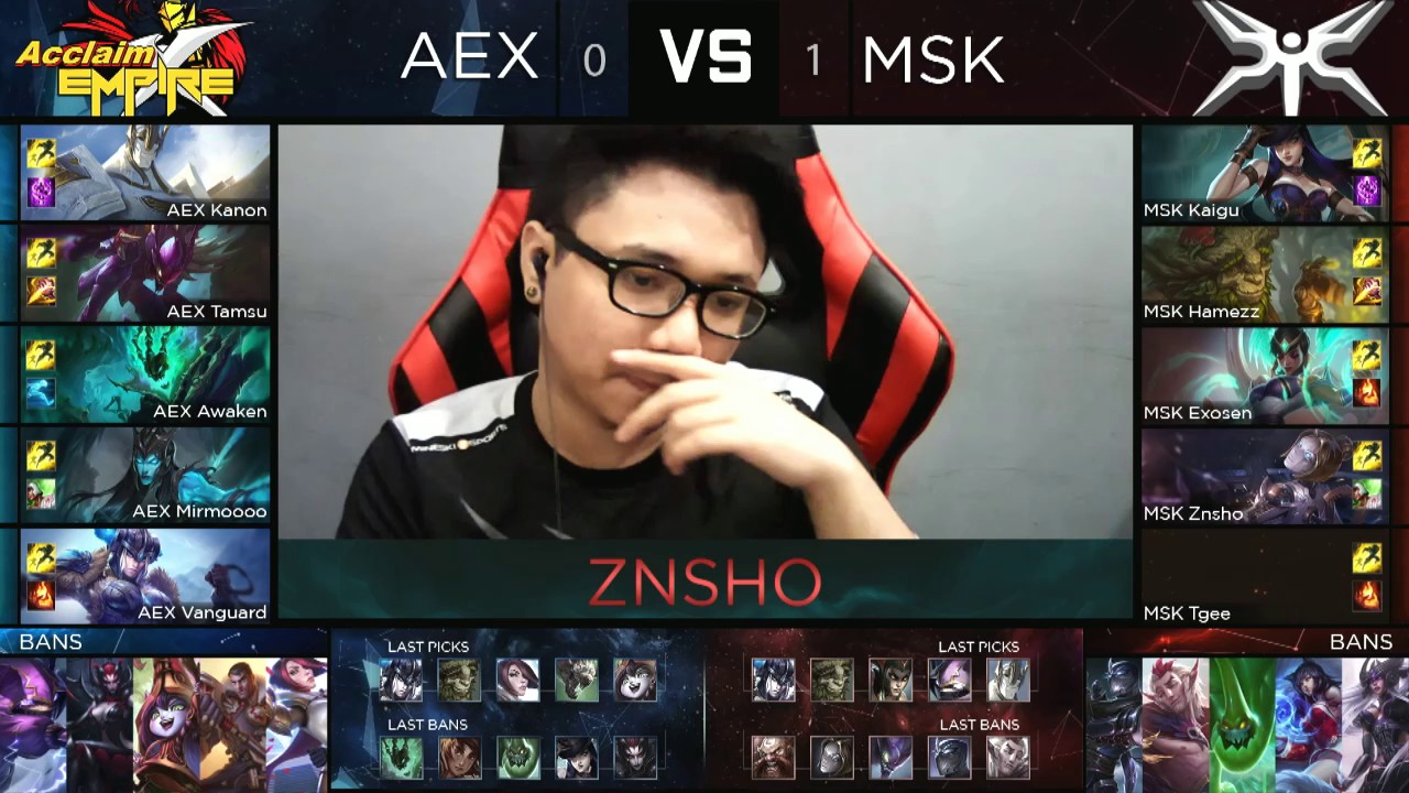 Pro Gaming Series 2017 Summer Split Week 3 Day 2 - AEX vs MSK Game 2/2 ...
