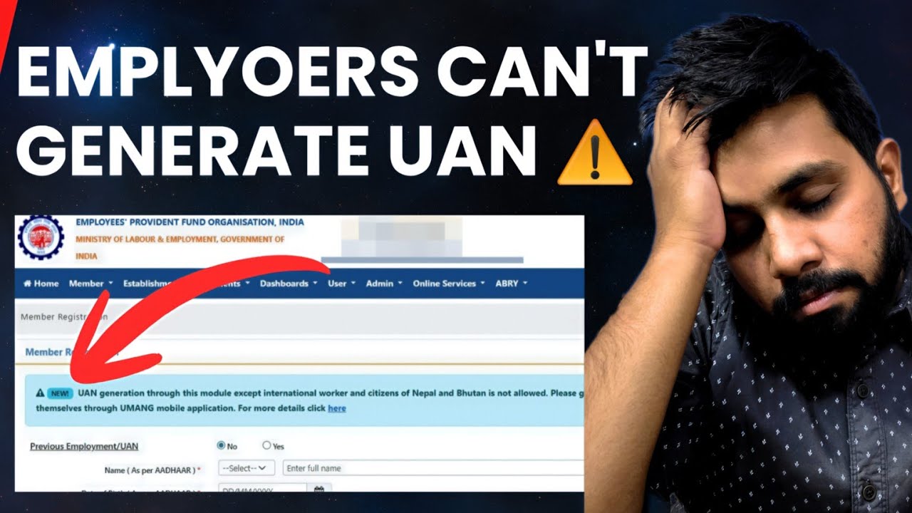 Biggest Problem for Employer of EPFO 🚫 UAN generation and activation ...