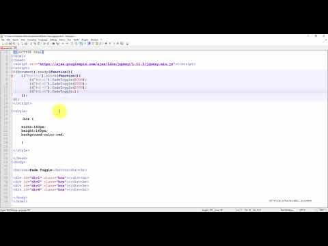 15 jQuery Fade Toggle - YouTube