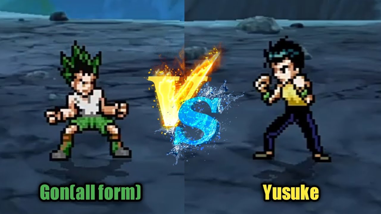 Gon (all form) VS Yusuke in Jump Force Mugen - YouTube