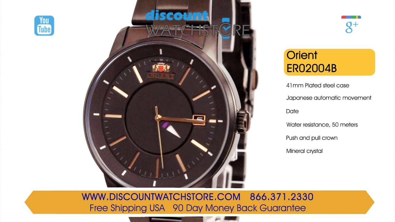 Orient ER02004B Men's Disk Automatic Unique Rotating Disk Hour Hand ...