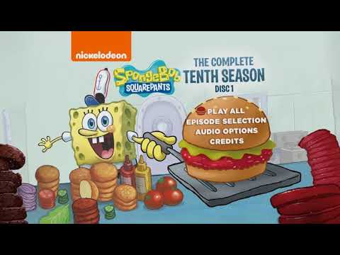 SpongeBob Squarepants: Season 10 - DVD Menu Walkthrough (Disc 1) - YouTube