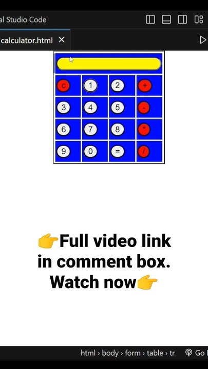 How To Create Calculator Youtube
