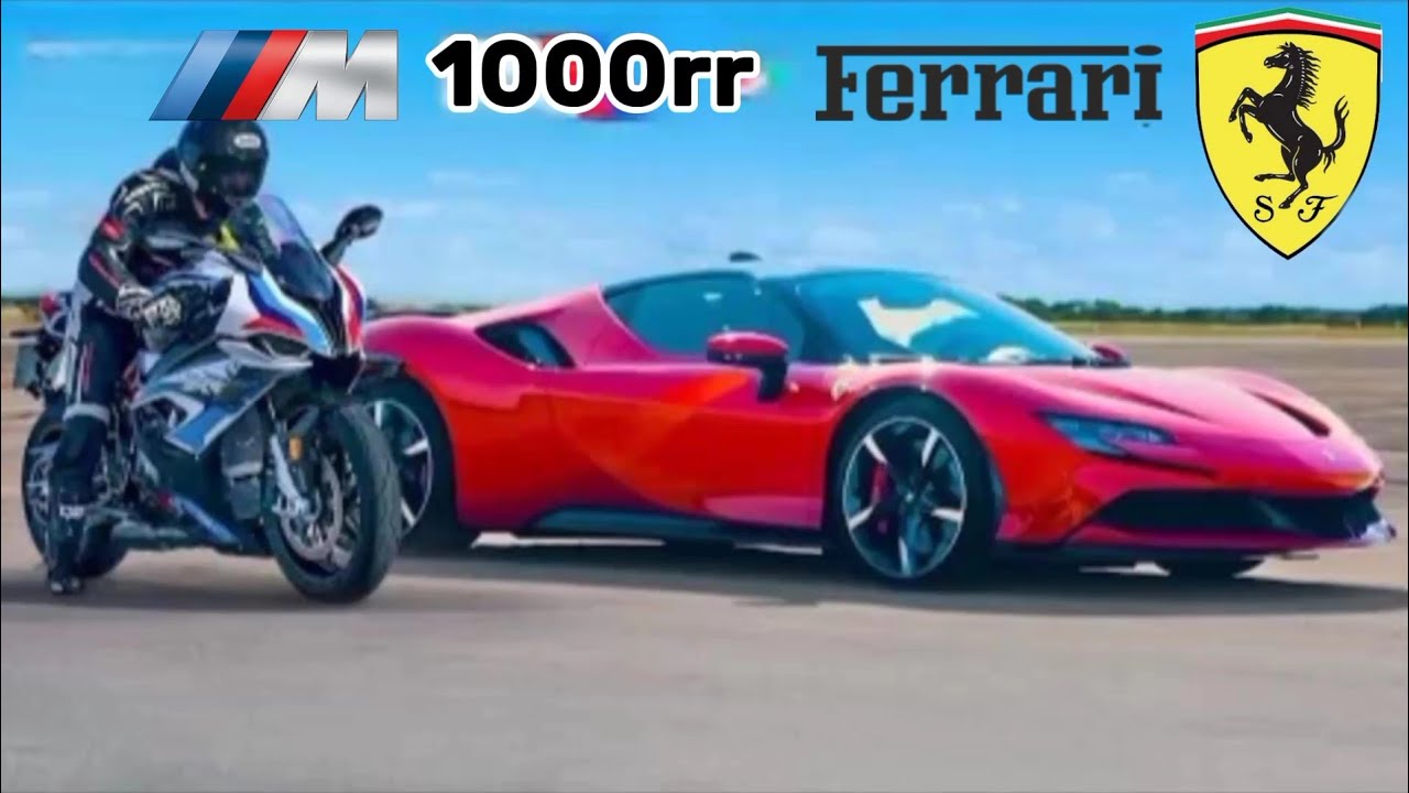Fastest Ferrari v Fastest BMW Superbike: DRAG RACE - YouTube
