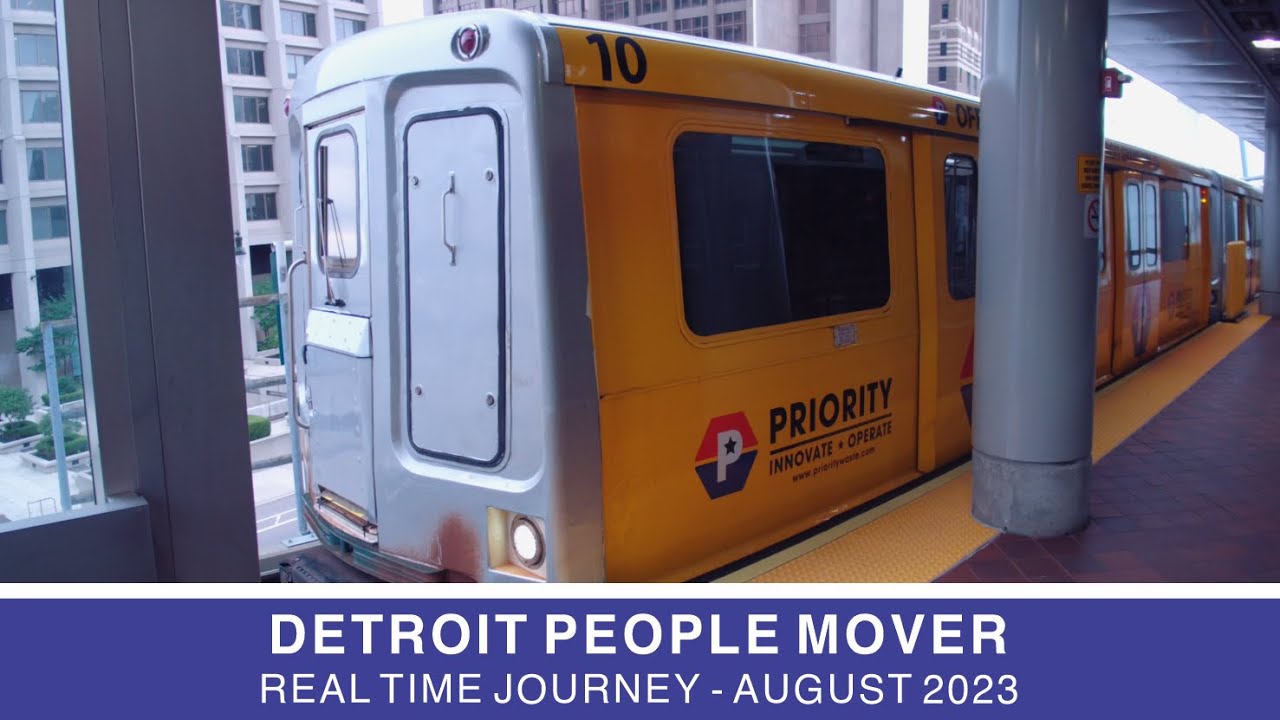 🚇 Detroit People Mover - Real Time Journey - Michigan Avenue to ...