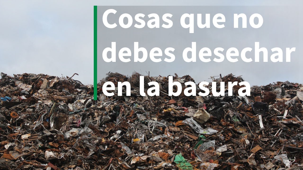 Cosas que NO debes desechar o tirar en la basura - YouTube