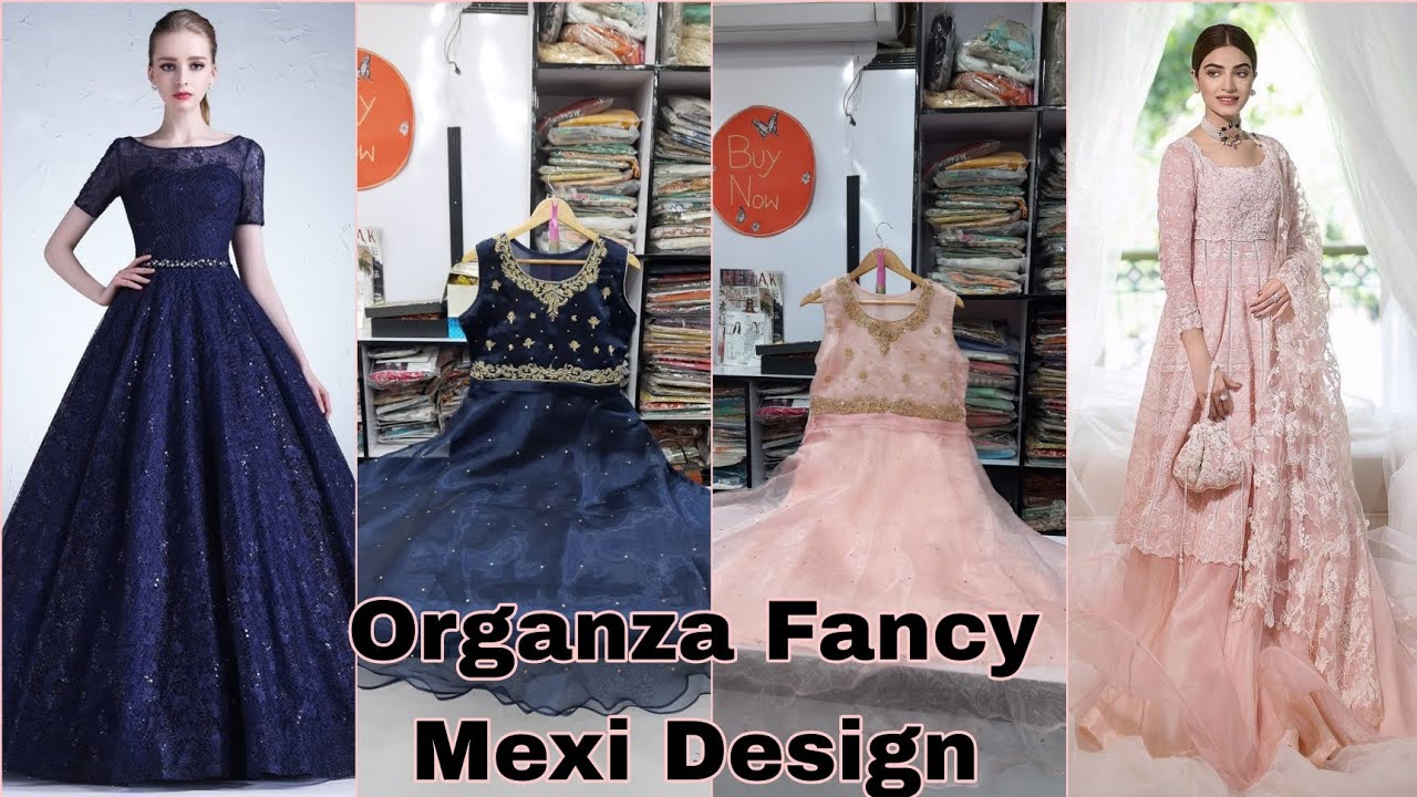 Party Wear Fancy Mexi Design/Fancy dress design/Wedding wear dress ...