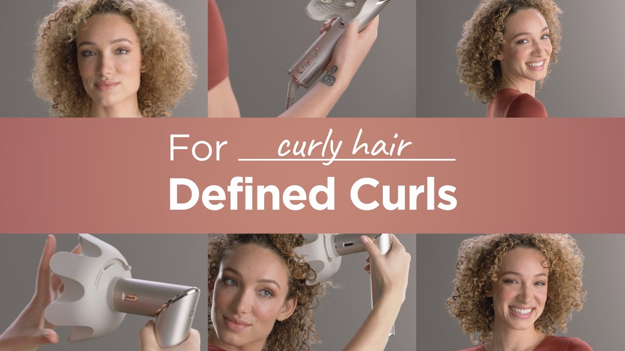 Defined Curls for Curly Hair | Shark FlexStyle™ - YouTube