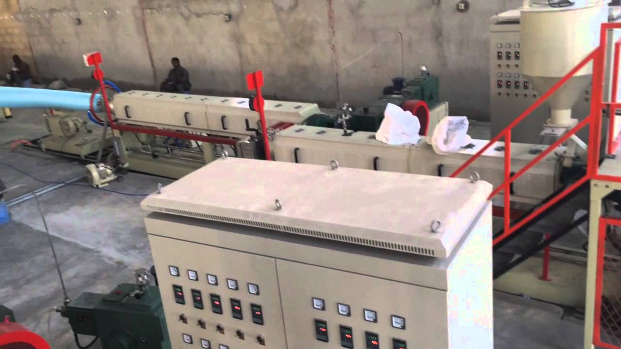 polystyrene plate forming and cutting machine - YouTube