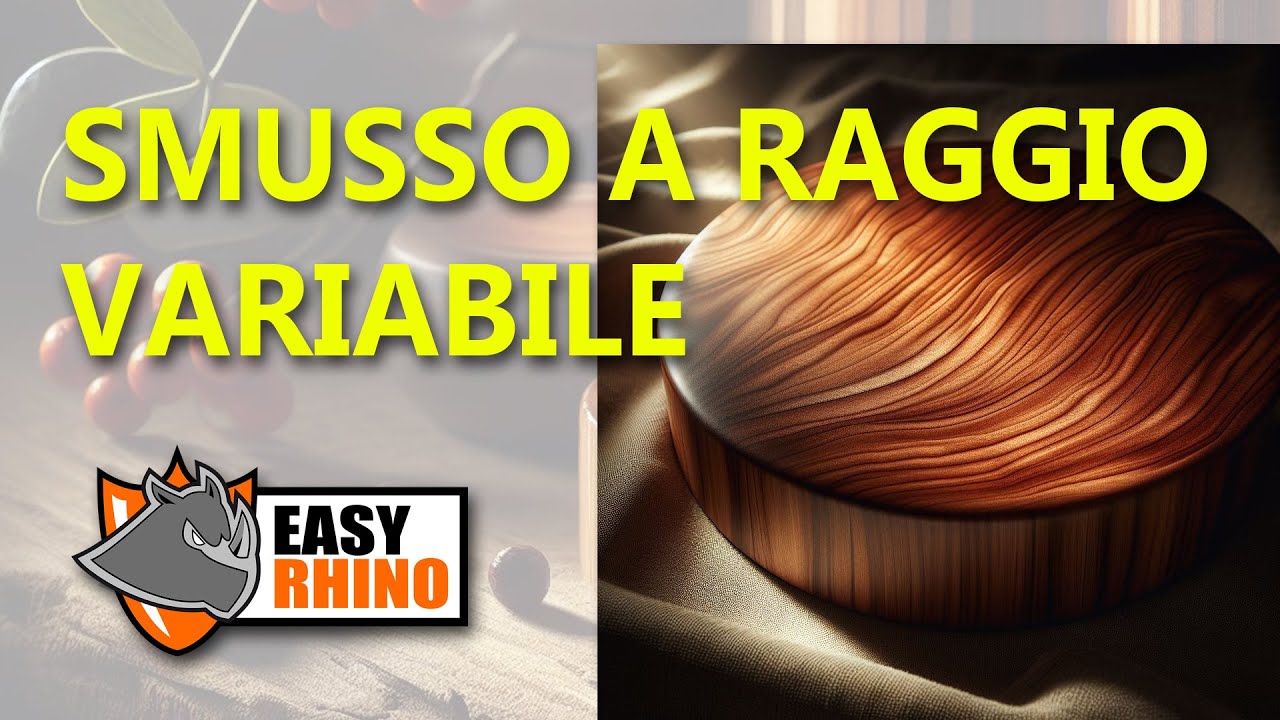 SMUSSO A RAGGIO VARIABILE - YouTube