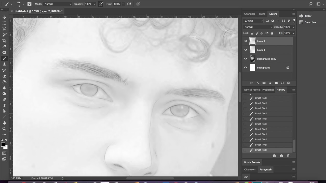 Digital drawing 1- Ander (aron piper) - YouTube
