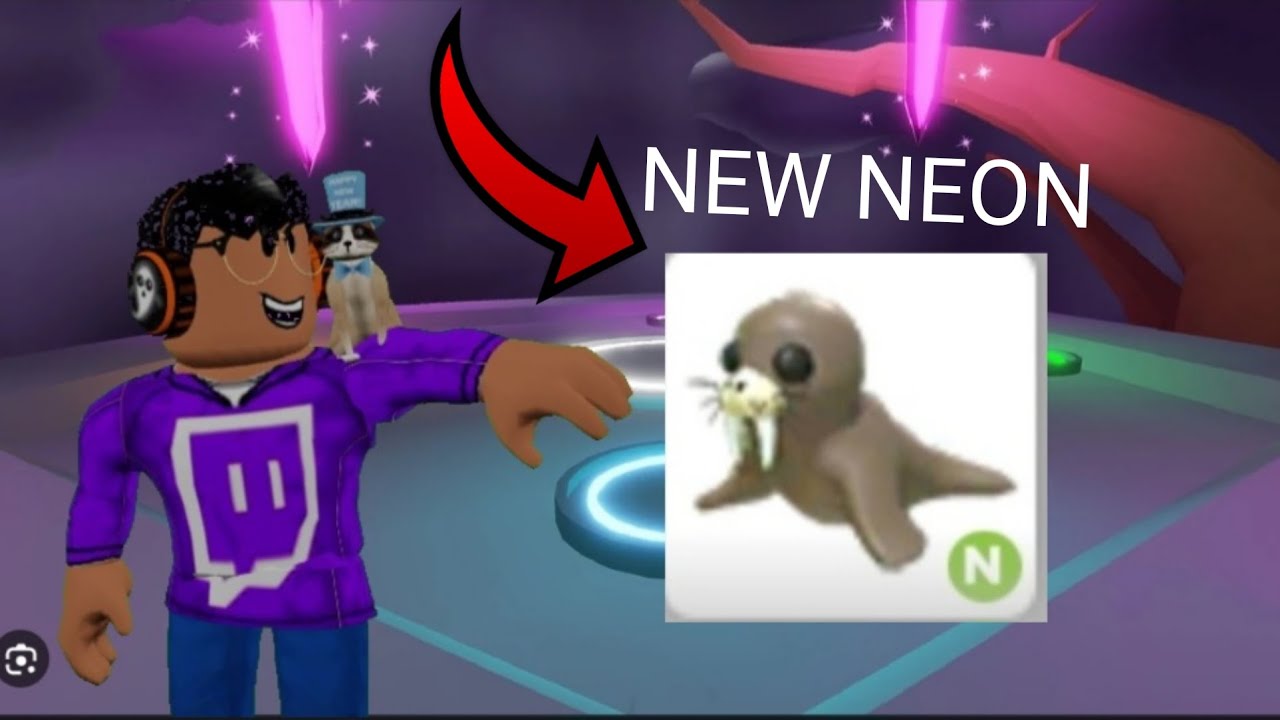 I MAKE A NEW NEON WALRUS IN ADOPT ME! I the cousins adopt me - YouTube