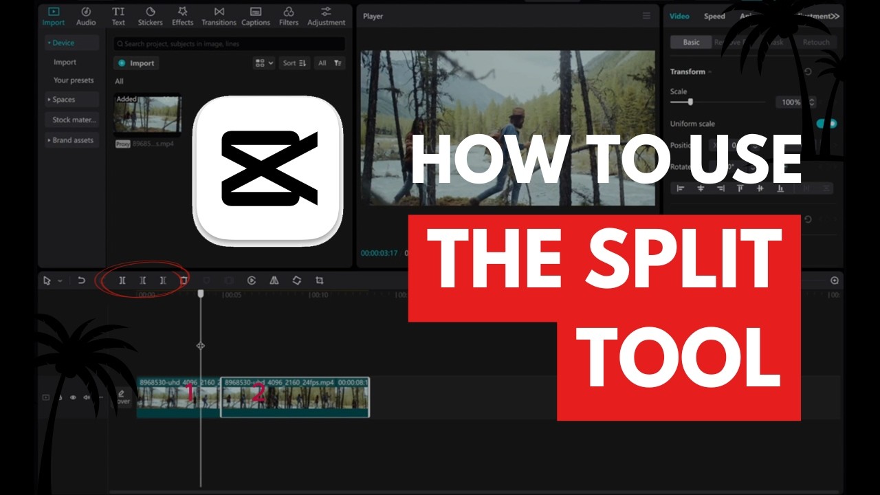 Beginners Tutorial: Mastering the Split Tool in CapCut PC - YouTube