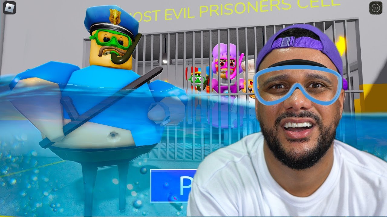 🌊PRISÃO DO BARRY POLICIAL PEIDÃO ESTÁ CHEIA DE ÁGUA NO ROBLOX! - YouTube