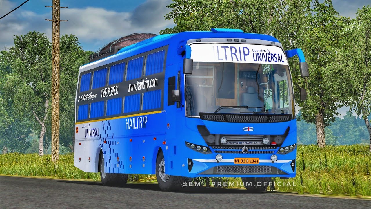 Prakash vega sleeper bus mod ets2_Hail trip_ BMI PREMIUM MODS - YouTube