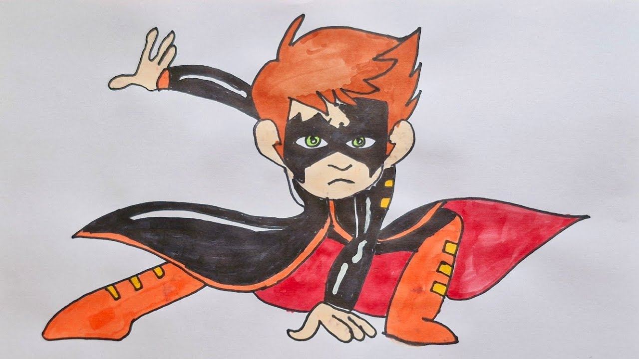 How to draw kid krrish easy || kid kirrsh easy || kid kirrsh. #drawing ...
