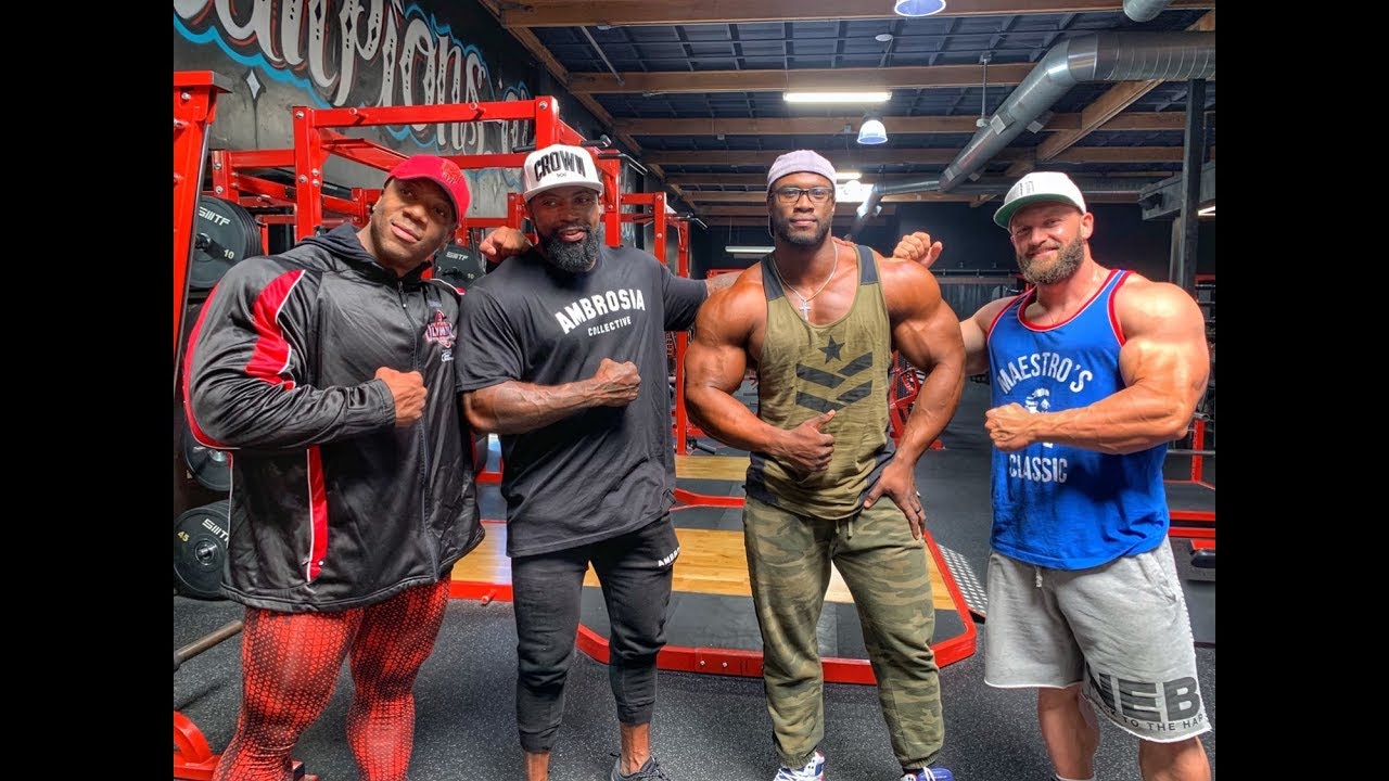 Prépa Mr Olympia 2019, week 7: Entraînement de DELTS avec SHAWN RHODEN ...