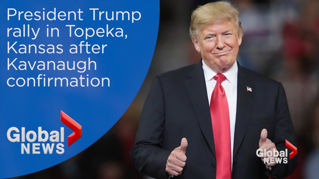 President Trump rally in Topeka, Kansas after Kavanaugh confirmation ...