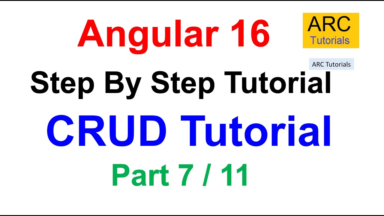 Angular 16 CRUD with Web API Tutorial Part #7 - Integration with API - YouTube
