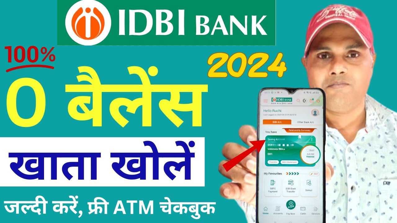 idbi bank zero balance account opening online 2024 | idbi zero balance ...