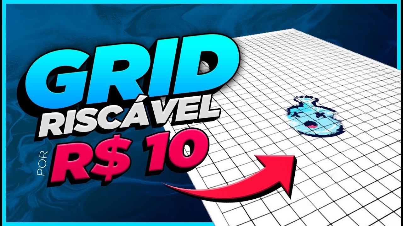 COMO FAZER UM GRID RISCÁVEL DE RPG COM APENAS DEZ REAIS! 🎲 - YouTube