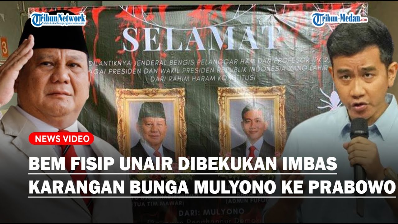 HEBOH BEM FISIP Unair Dibekukan Buntut Karangan Bunga Mulyono Untuk ...