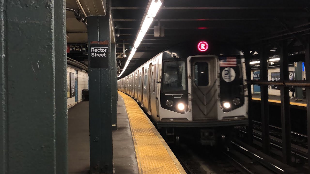 MTA New York City Subway: N/Q/R Action at Rector Street - YouTube
