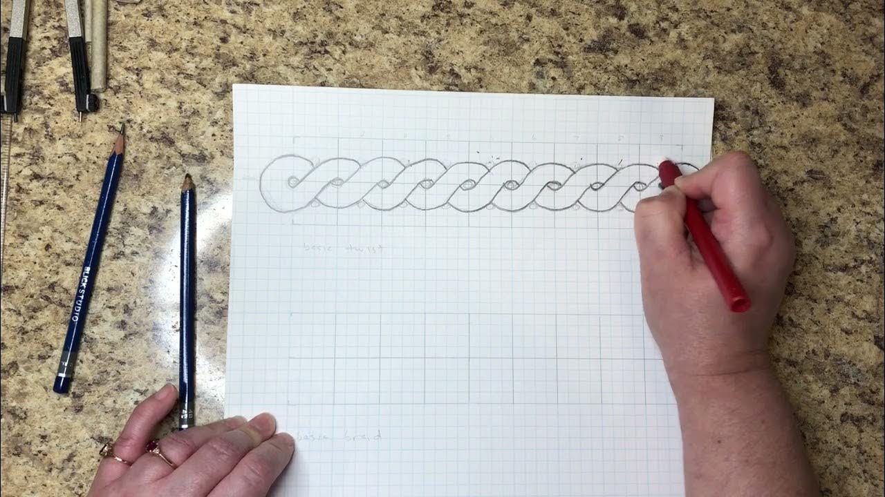 How to draw a basic twist using a grid - YouTube