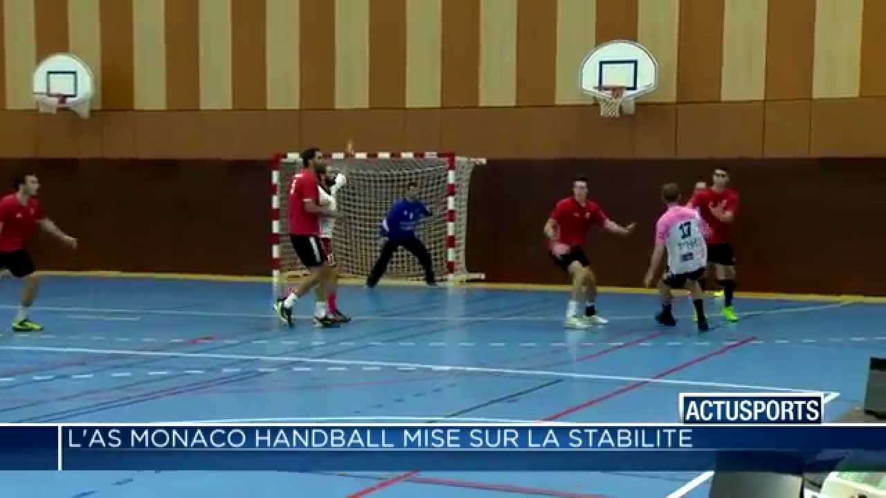 L’AS Monaco Handball affute ses armes avant la reprise - YouTube