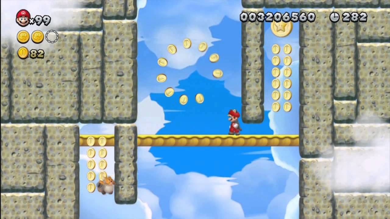 [13] New Super Mario Bros. U Playthrough: Rock-Candy Mines (2/3) Level ...