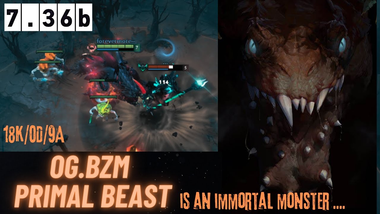 BZM's Mid Primal Beast DESTROYS mid OD, and annihilates enemy team ...