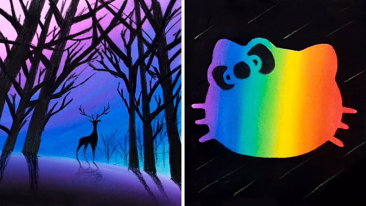 8 Simple Yet Awesome Drawing Tricks || Tutorial Drawing - YouTube