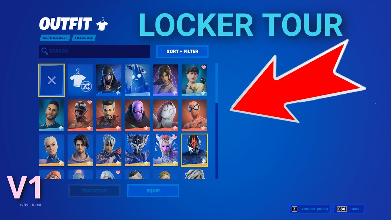 My Fortnite Locker Showcase! - YouTube