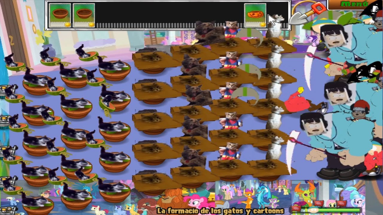 Plants VS Zombies Mod Cats Vs Cartoons V3 - Gameplay Walkthrough Part 2 ...