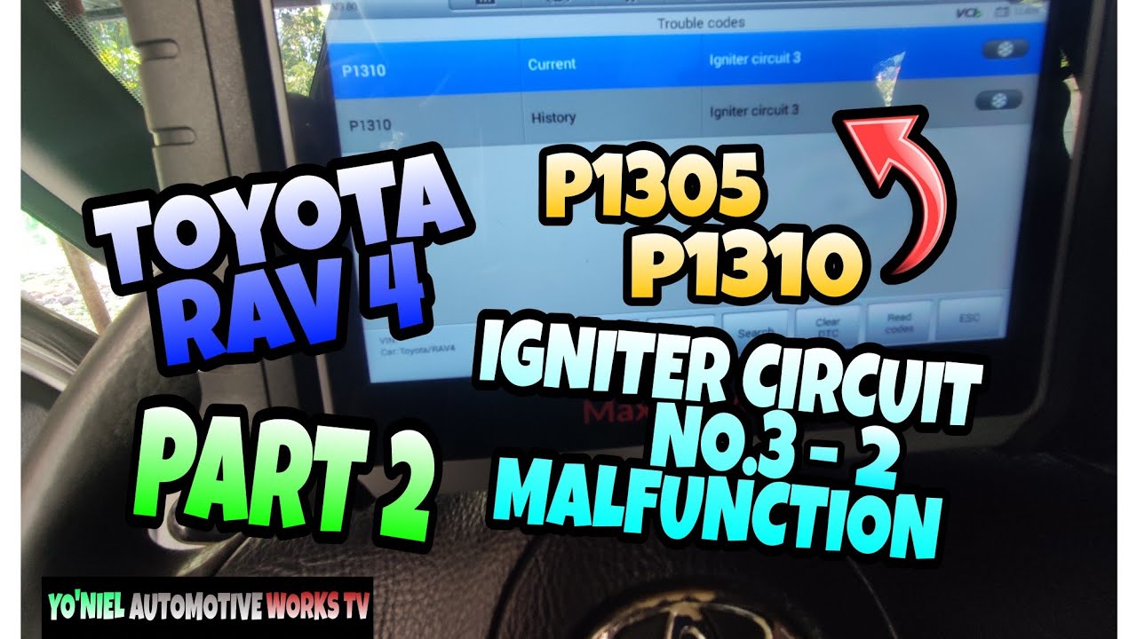 P1305 TOYOTA RAV 4 Part 2 AYAW MAG START AUTEL MAXICOM #enginenotstart ...
