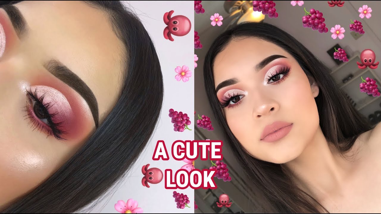 A Cute Cranberry Cut Crease Tutorial - YouTube
