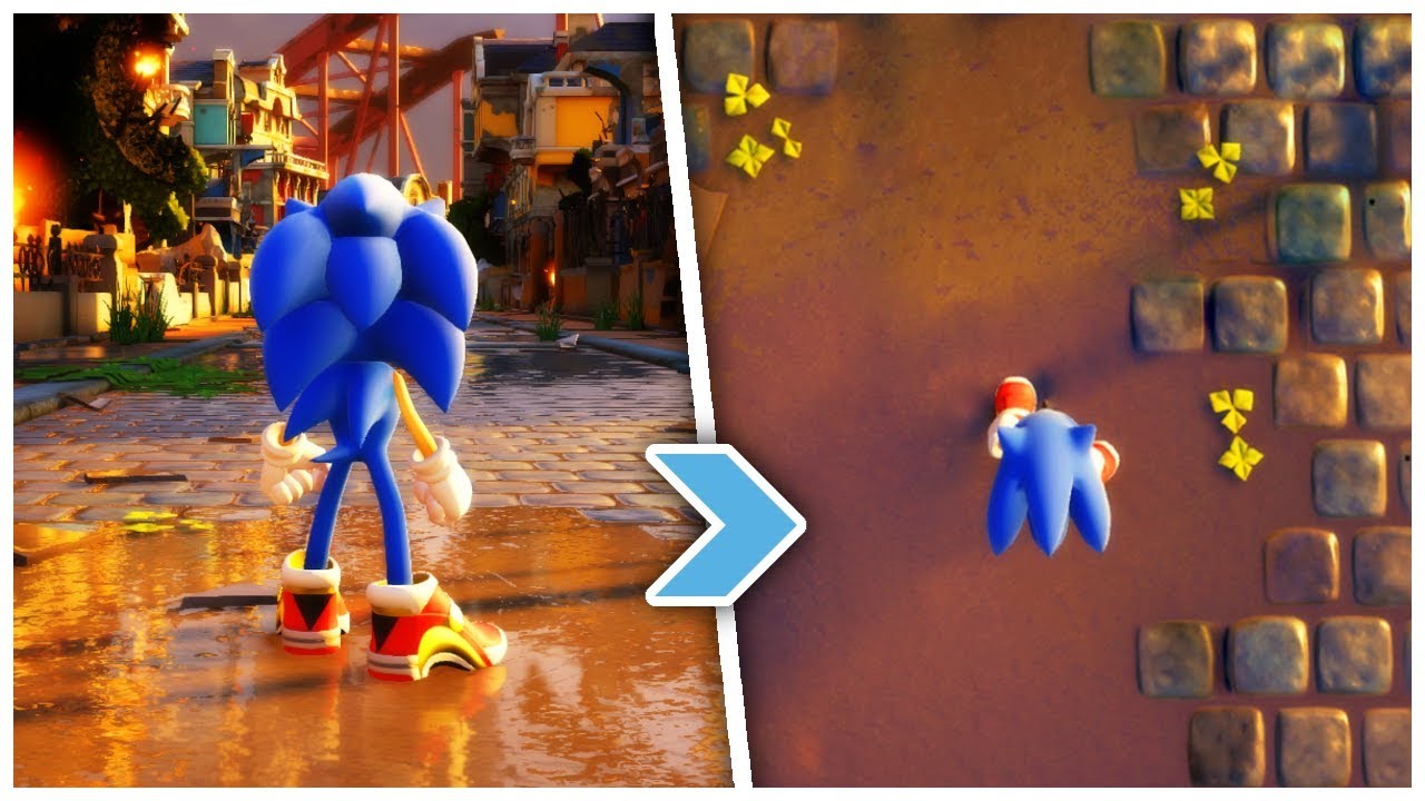 Sonic Forces Overhead View Camera Mod - YouTube