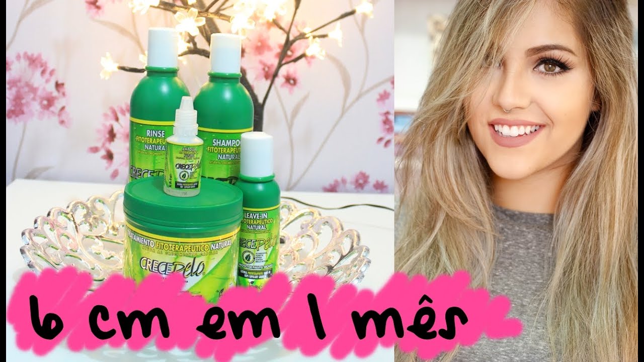 Como fazer seu cabelo crescer mais rápido - Resenha Crece Pelo - YouTube