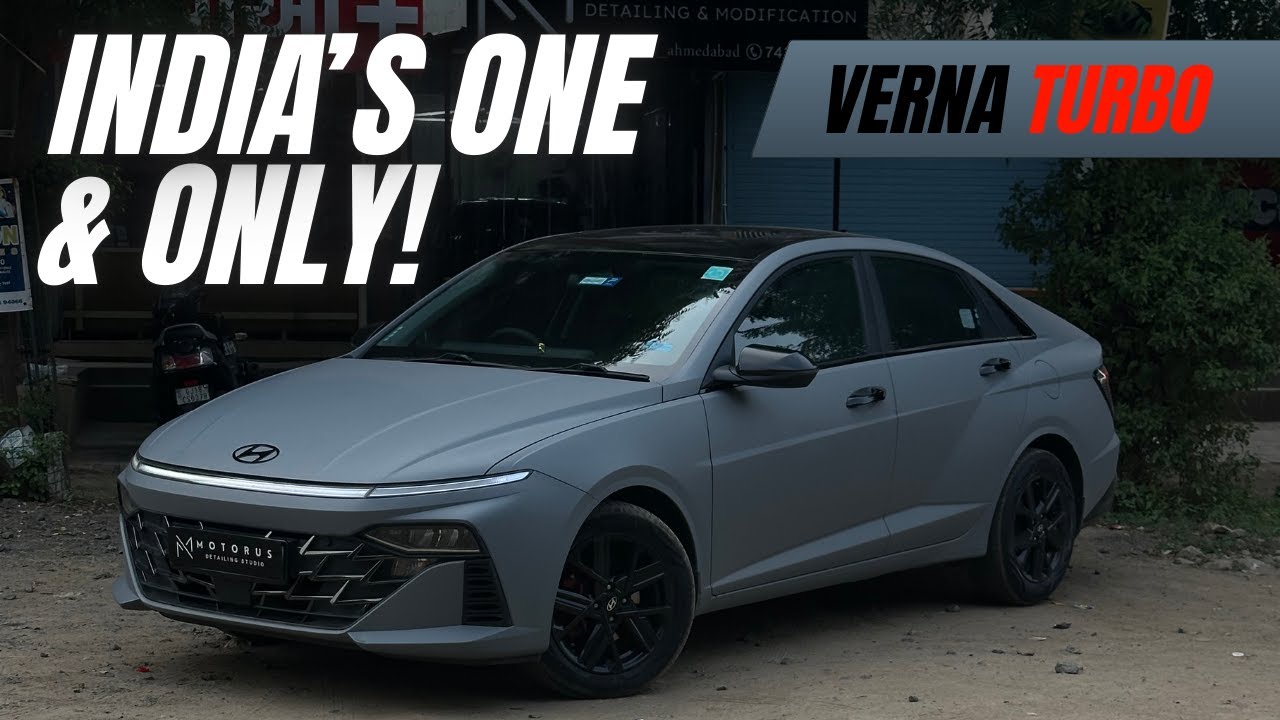 Hyundai Verna’s BIGGEST Transformation | Metallic Titan Gray Matte ...