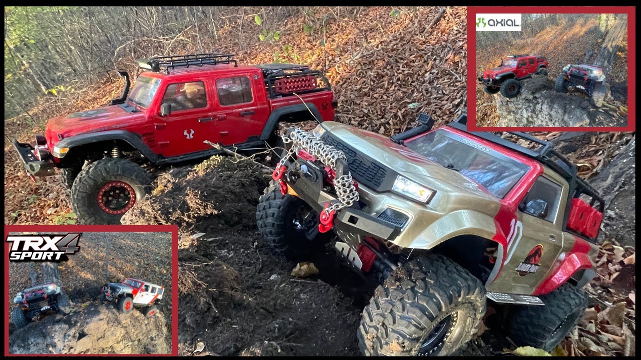 Traxxas Trx4/ Axial Gladiator. Extreme RC crawler journey. - YouTube